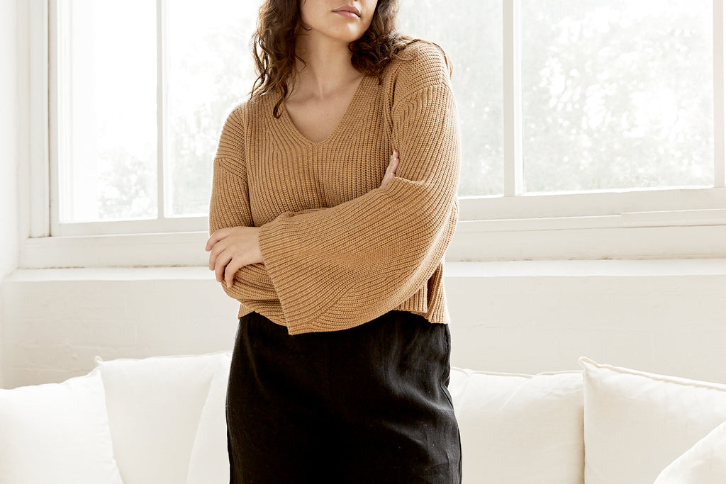 Neutral Knitwear Outfit Ideas | The UNDONE