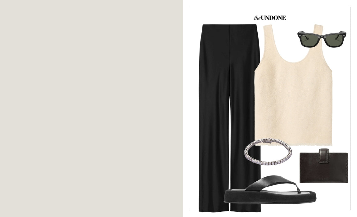 Outfit: Neutral Tank and Black Pants – The UNDONE