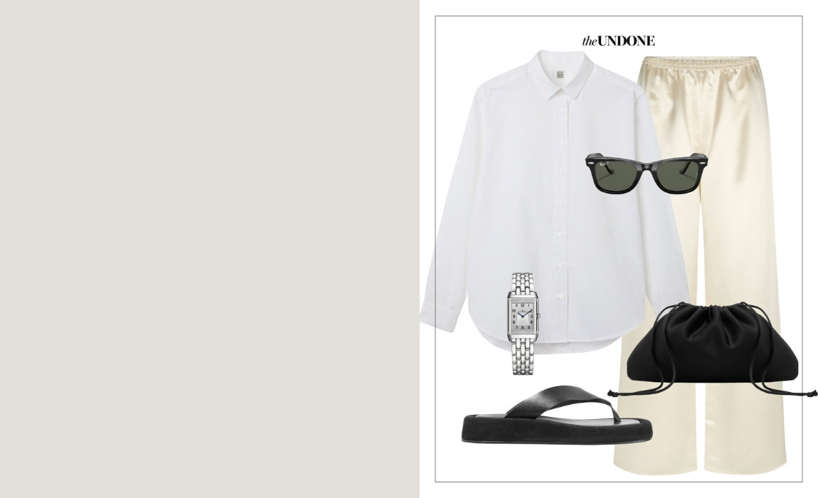 Outfit: White Shirt and Satin Pants – The UNDONE