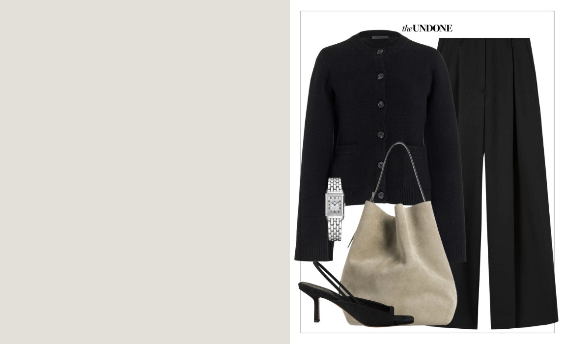 Outfit: Black Pants and Black Knit – The UNDONE