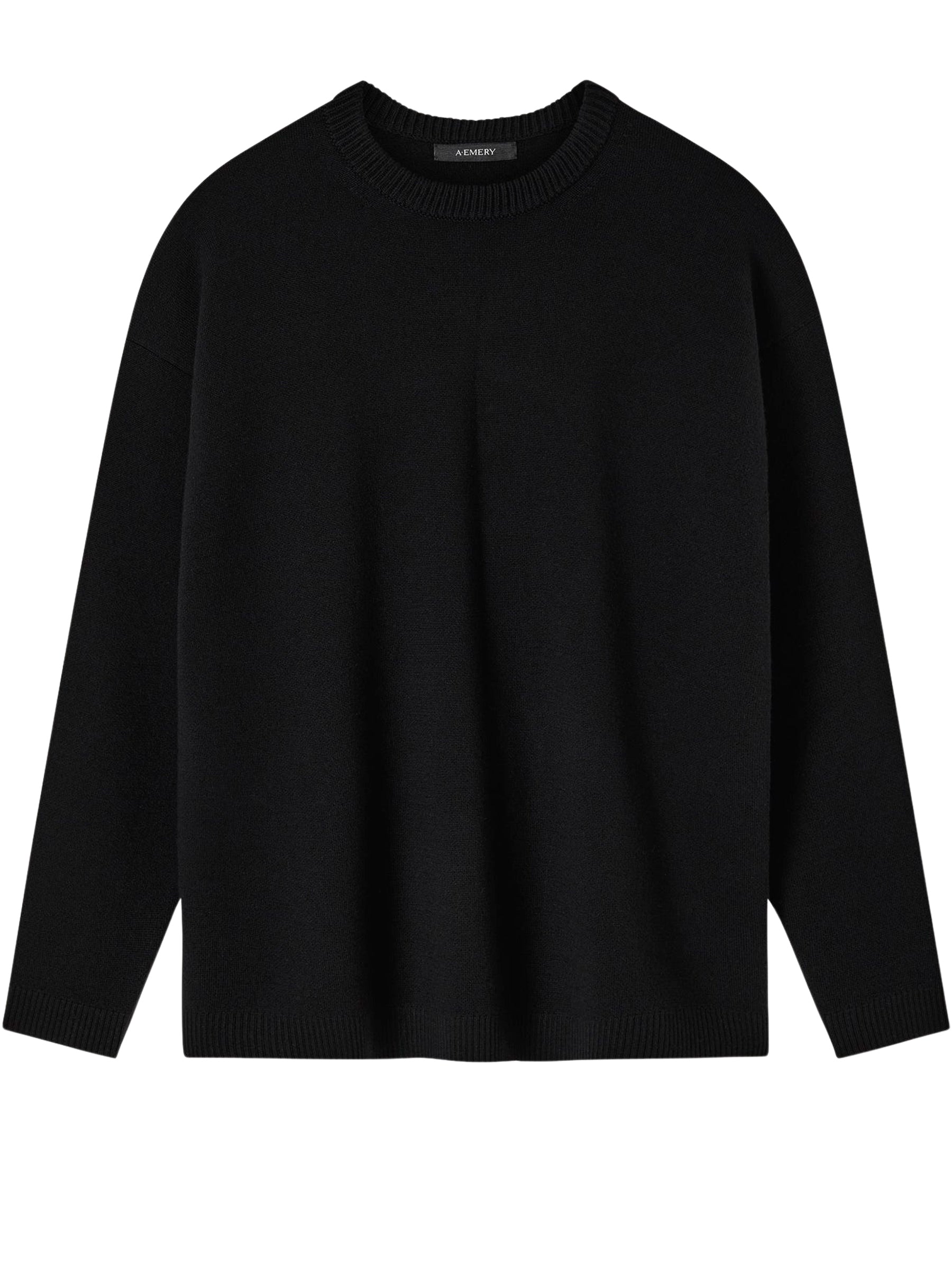 A.Emery | Reid Crew Knit in Black | The UNDONE