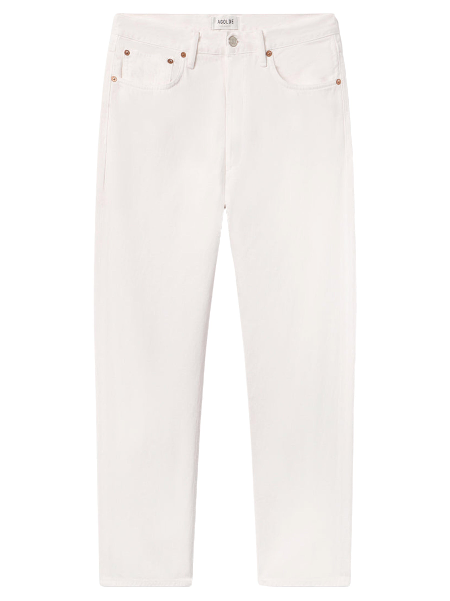 AGOLDE | 90s Mid Rise Straight Jean in White Fortune Cookie | The UNDONE