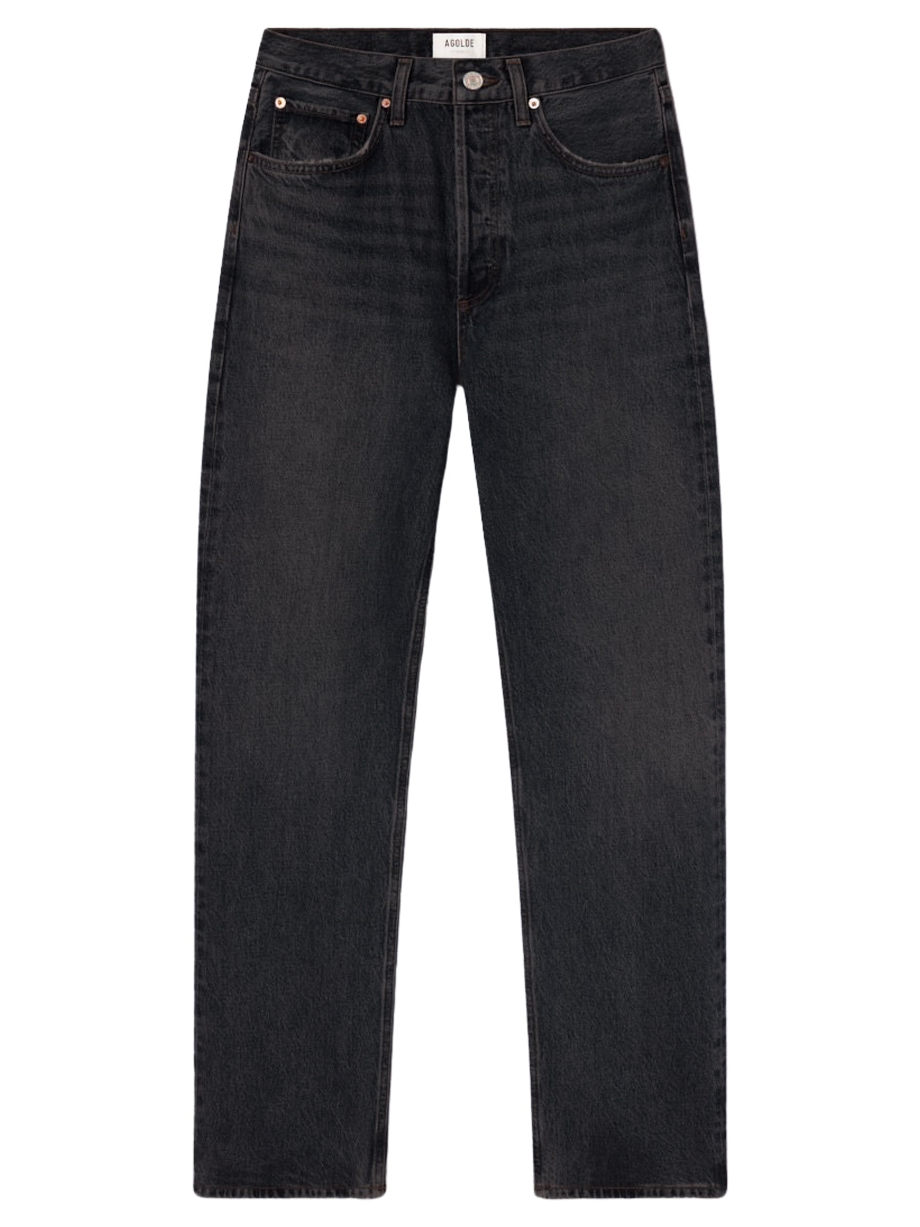 AGOLDE | Kelly Jean in Washed Black Eclipse | The UNDONE