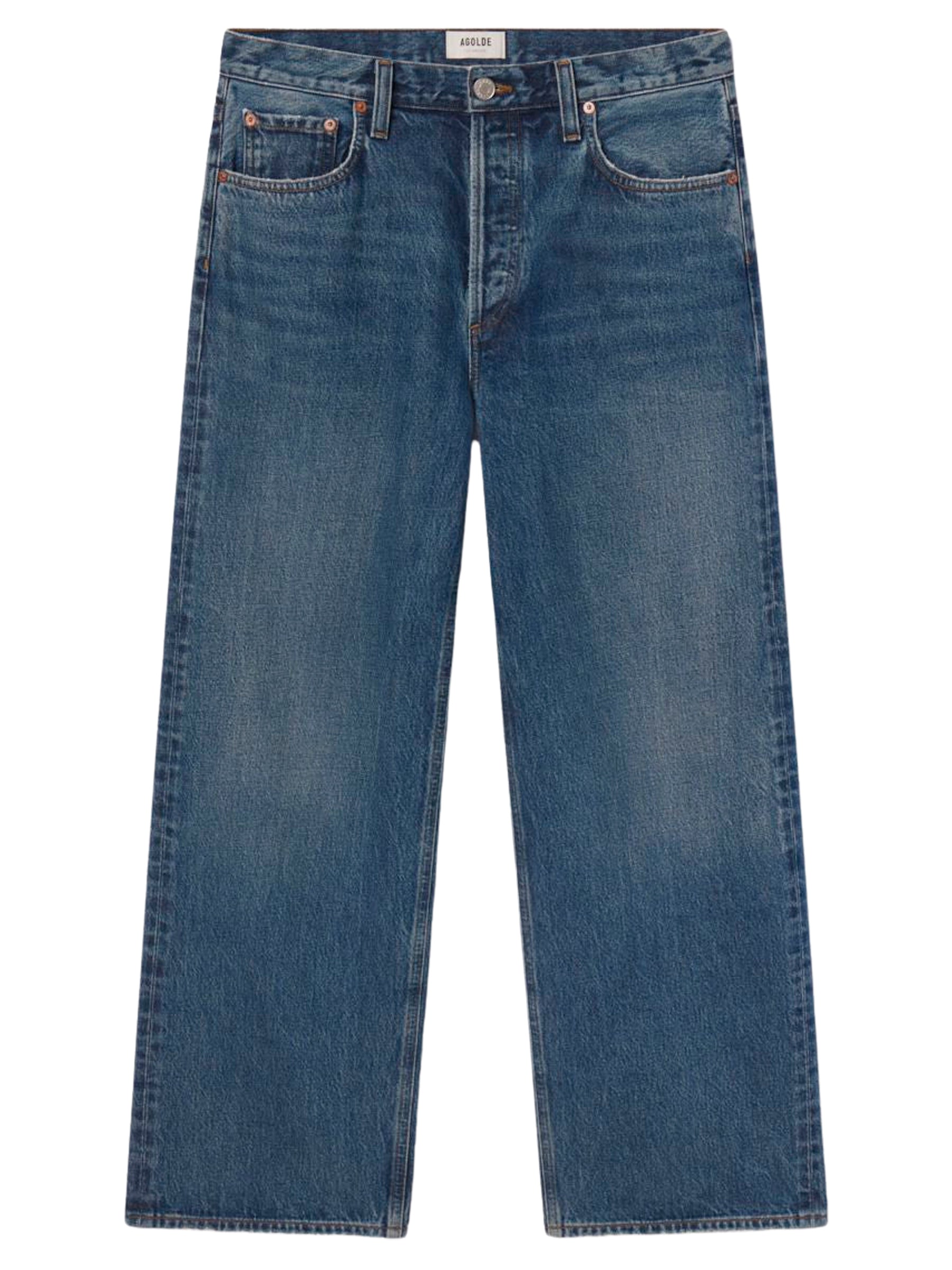 AGOLDE | Low Slung Baggy Jean in Blue Essence | The UNDONE