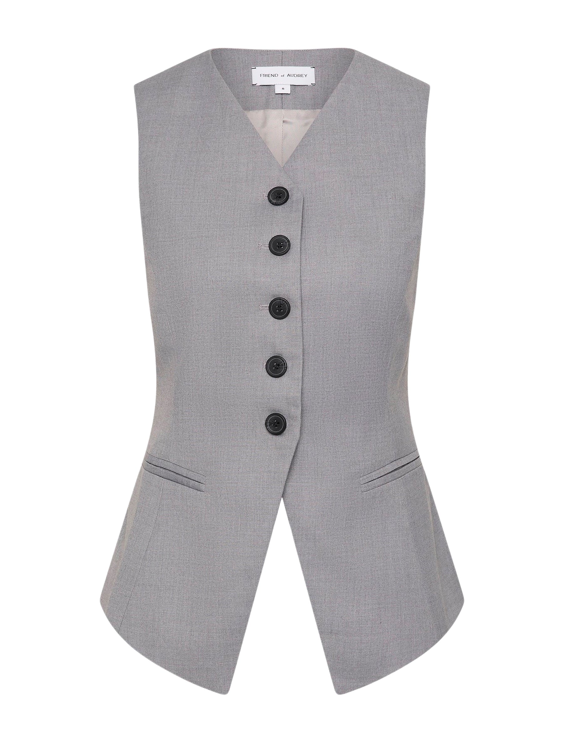 FRIEND OF AUDREY | The Grey Marle Vest Top in Grey Marle | The UNDONE