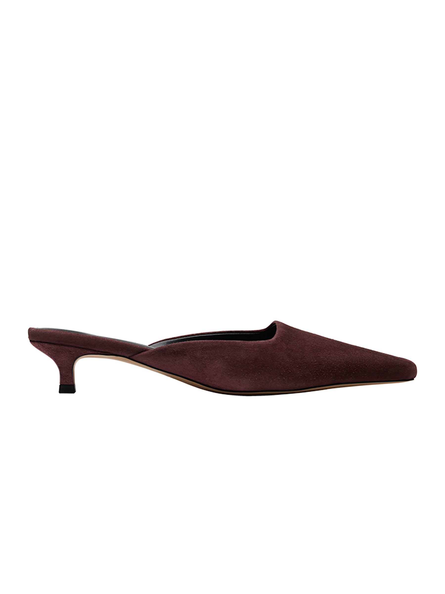 Nelson Made | Mimi Mule in Brown Tiramisu Suede | The UNDONE