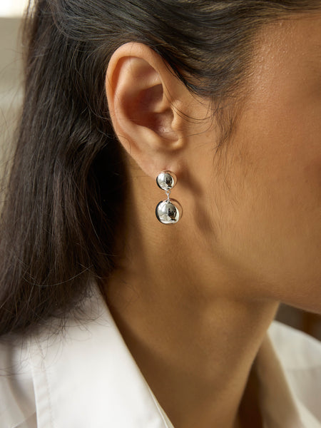 LIÉ STUDIO | The Caroline Earring in Silver | The UNDONE by LIÉ STUDIO