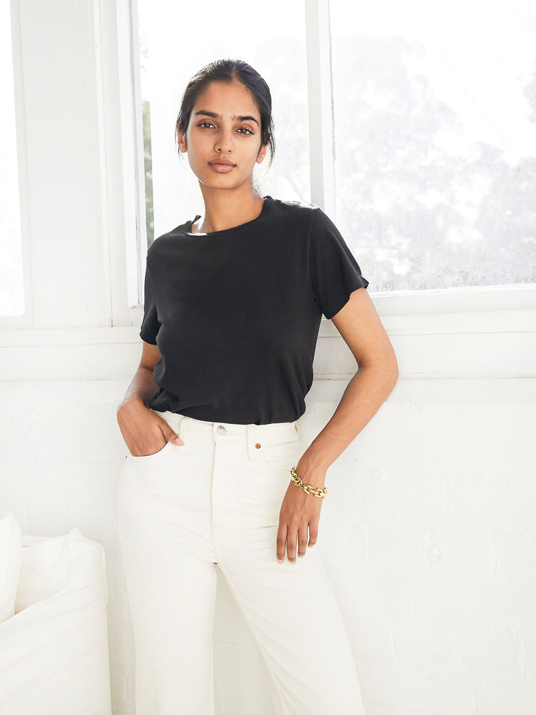 RE/DONE | Washed Black Classic Tee | The UNDONE by RE/DONE